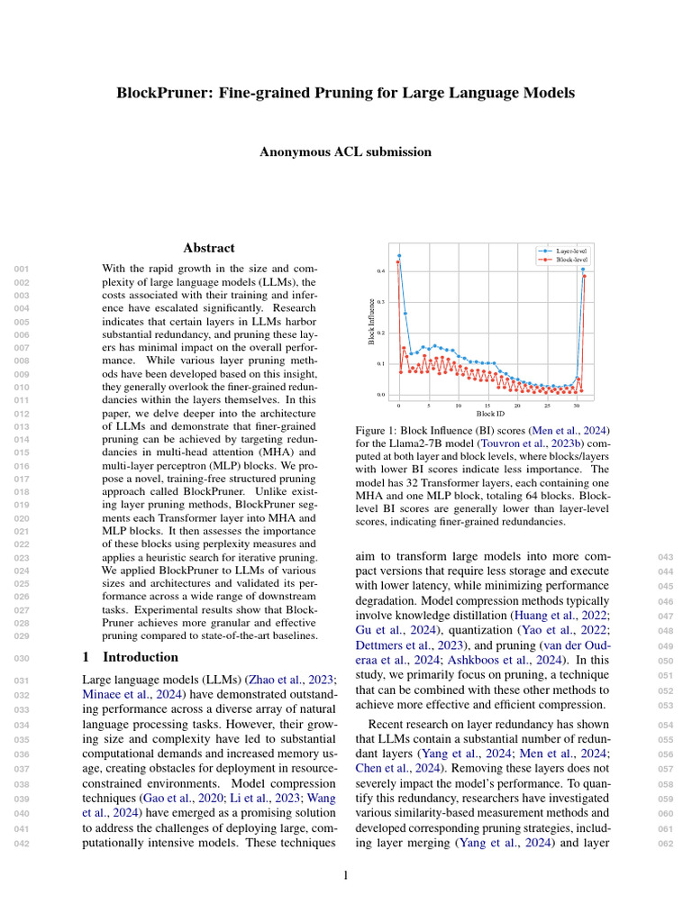 FGBPrune Fined Grained Block Pruning in Large Language Models | PDF ...
