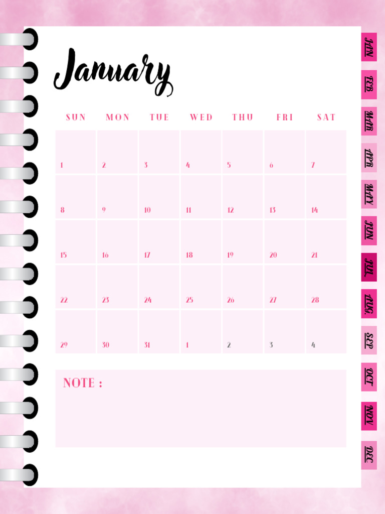 January: Note | PDF