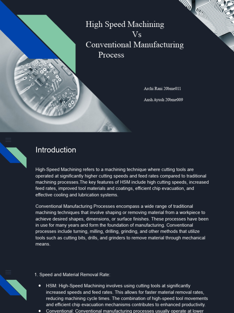 High-Speed Machining vs. Conventional | PDF | Machining | Grinding ...