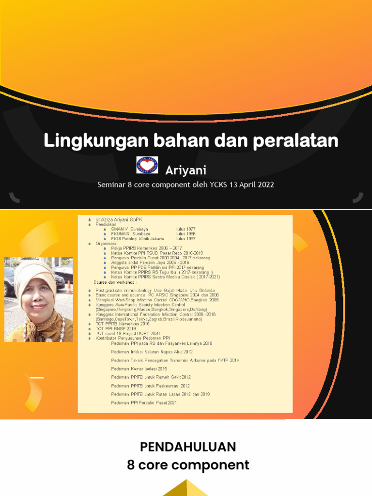 Lingkungan Bahan dan Peralatan - dr Ariyani | PDF