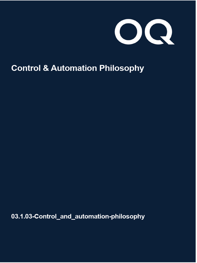 03.01.03-Control and Automation-Philosophy | PDF | Instrumentation ...
