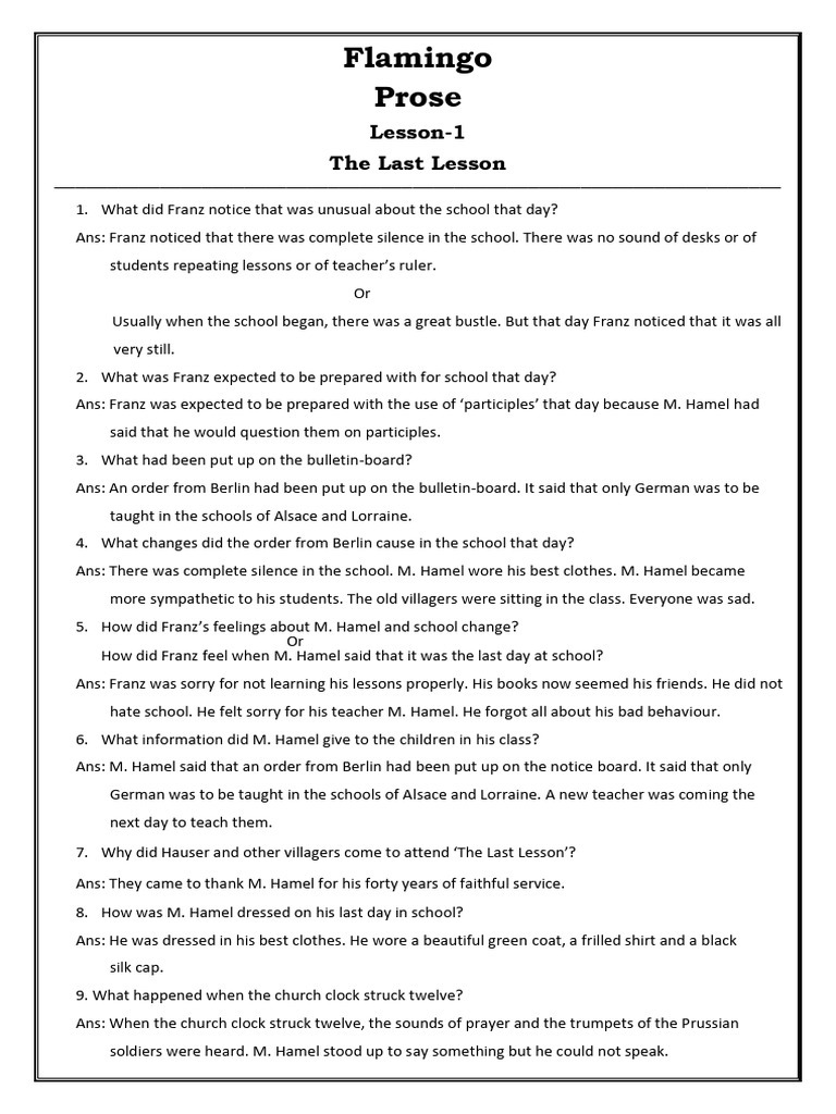 Class 12 Flamingo Vistas Questions Answers | PDF | Mahatma Gandhi ...