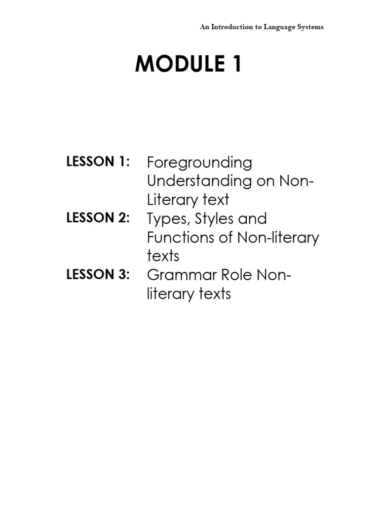 Understanding Non-Literary Texts | PDF | Information | Target Audience