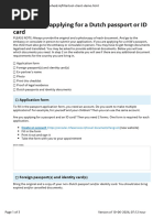 Dutch Passport Application Checklist | PDF | Identity Document | Birth ...