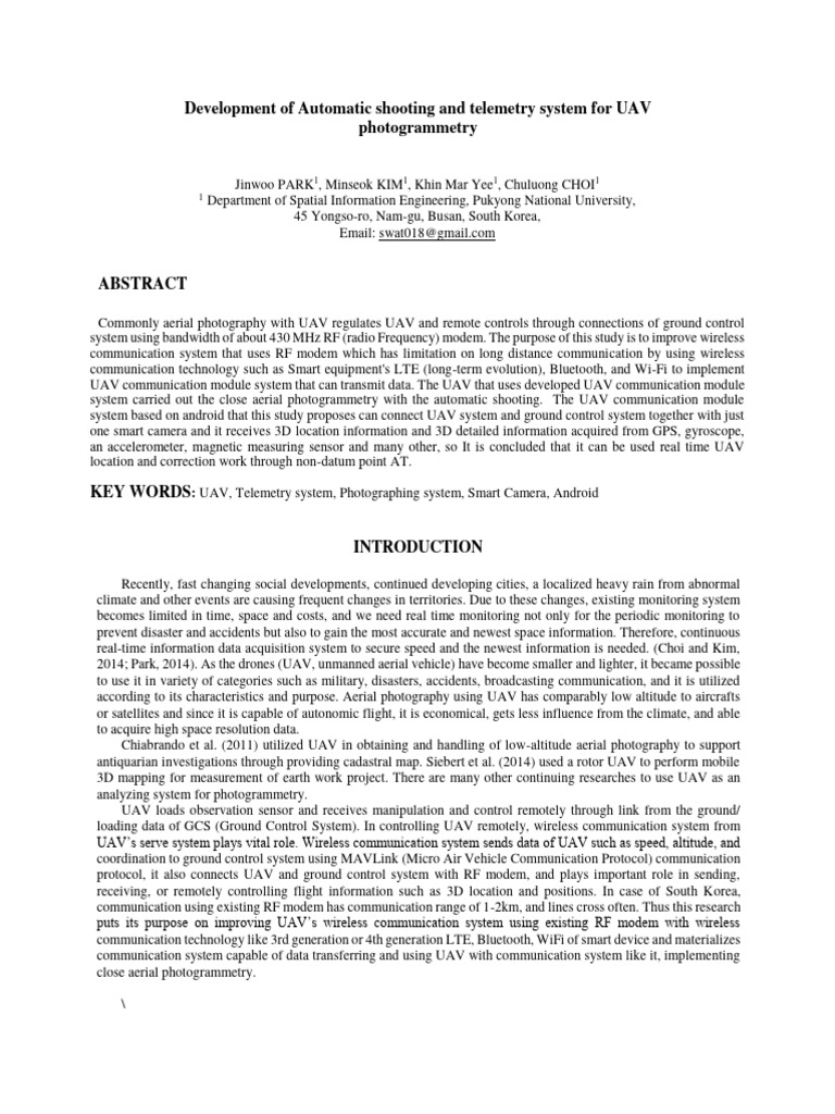 3D[1]-paper | PDF | Unmanned Aerial Vehicle | Telemetry