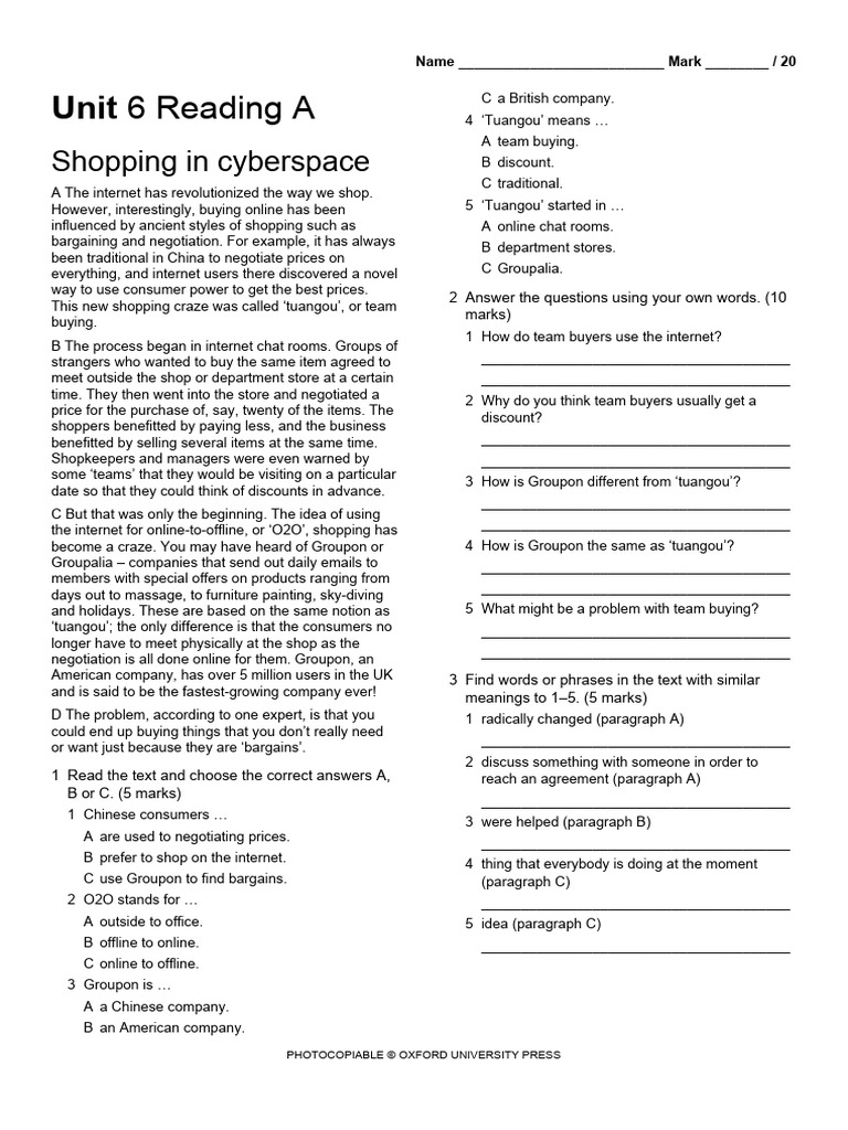 06 Unit 6 Reading | PDF | Marketing | Business