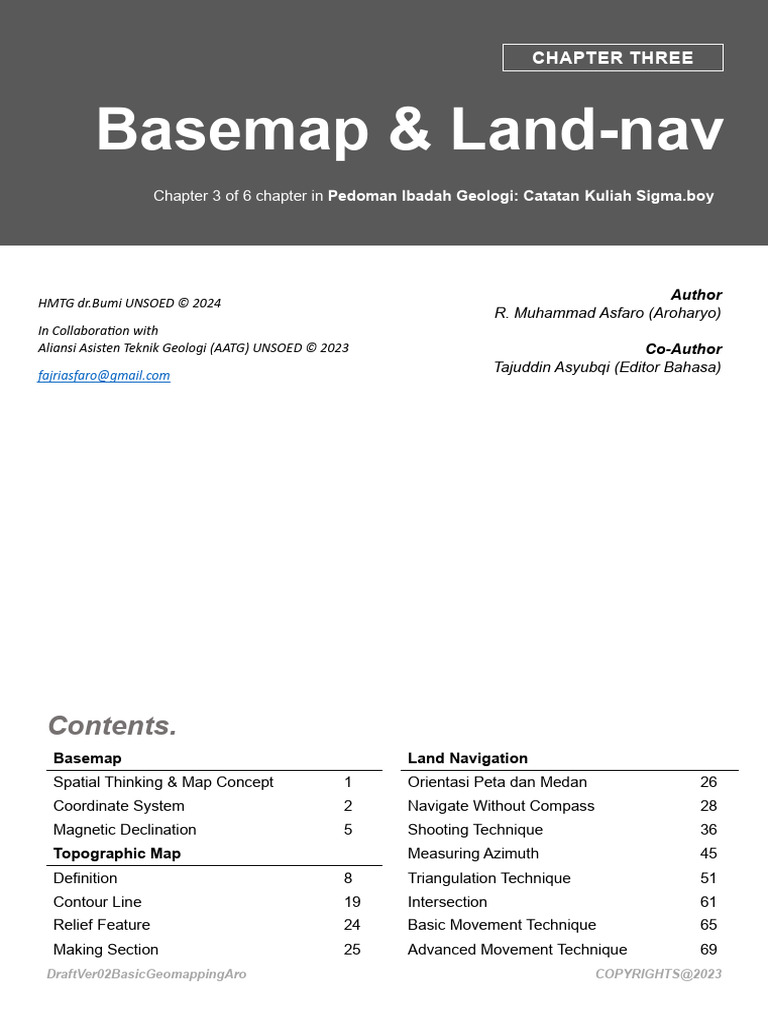 Basemap and Land Navigation - Pedoman / Panduan / Modul Ibadah Pemetaan Geologi - Catatan Kuliah ...