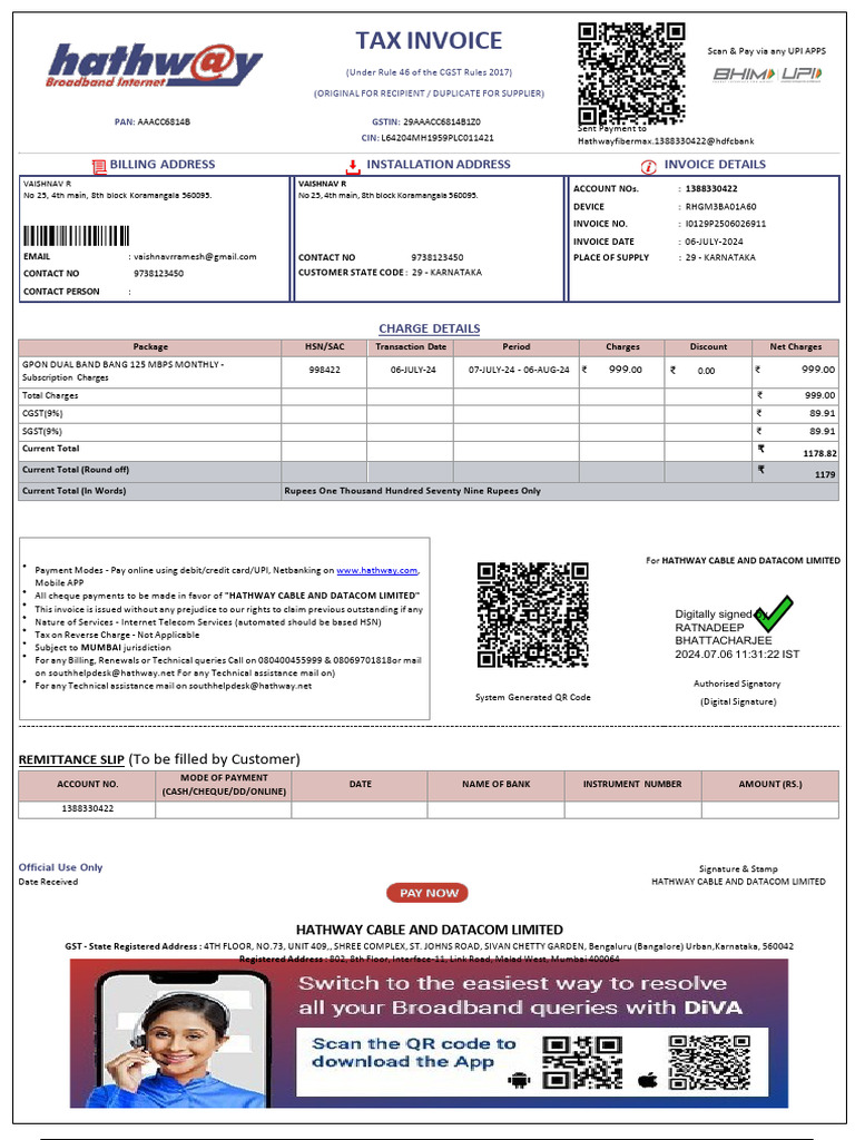 July 2024 | PDF | Invoice | Payments