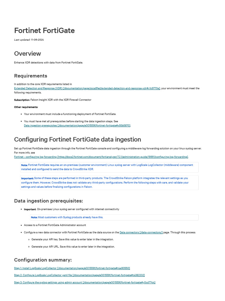 Fortinet Fortigate: Requirements | PDF | Linux | Computer Networking