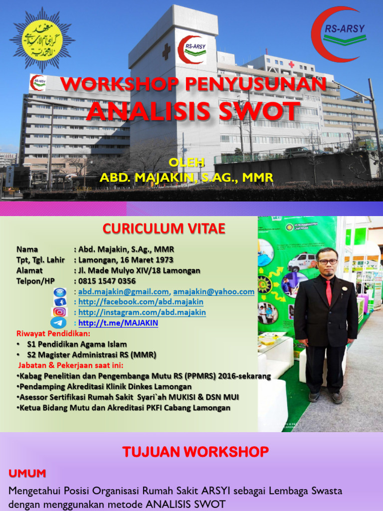Workshop Menyusun Analisis SWOT | PDF
