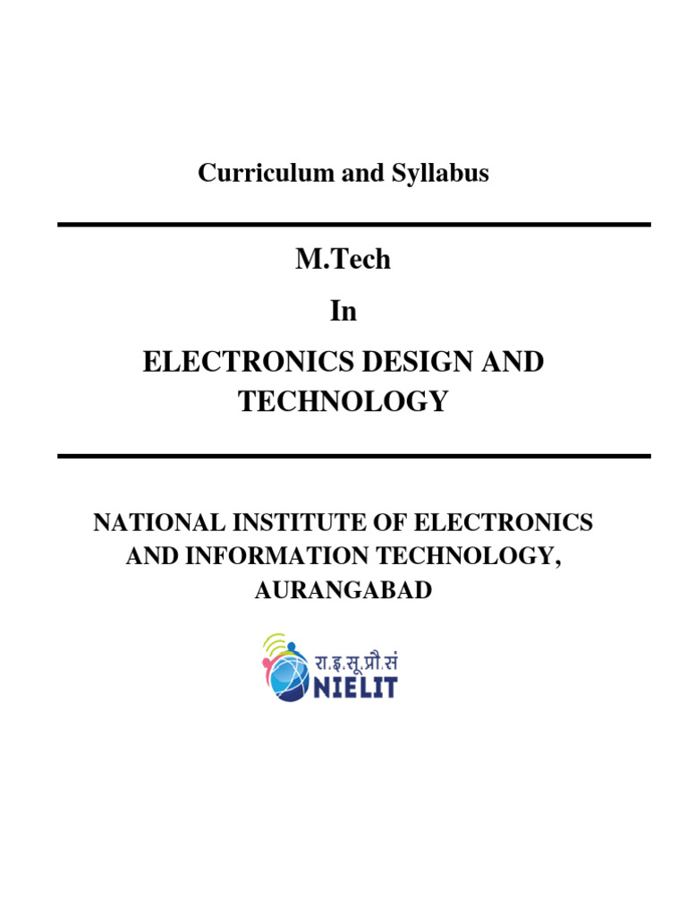 M.tech Syllabus Nielit | PDF | Field Programmable Gate Array | Electromagnetic Compatibility