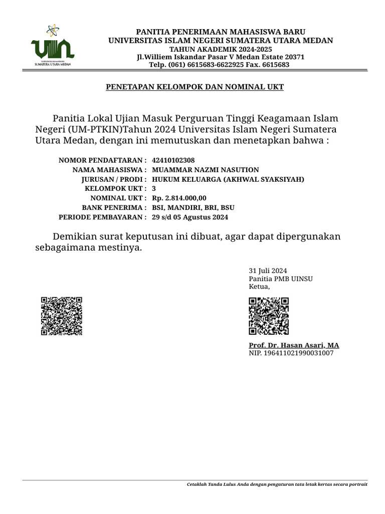 Kartu UKT | PDF