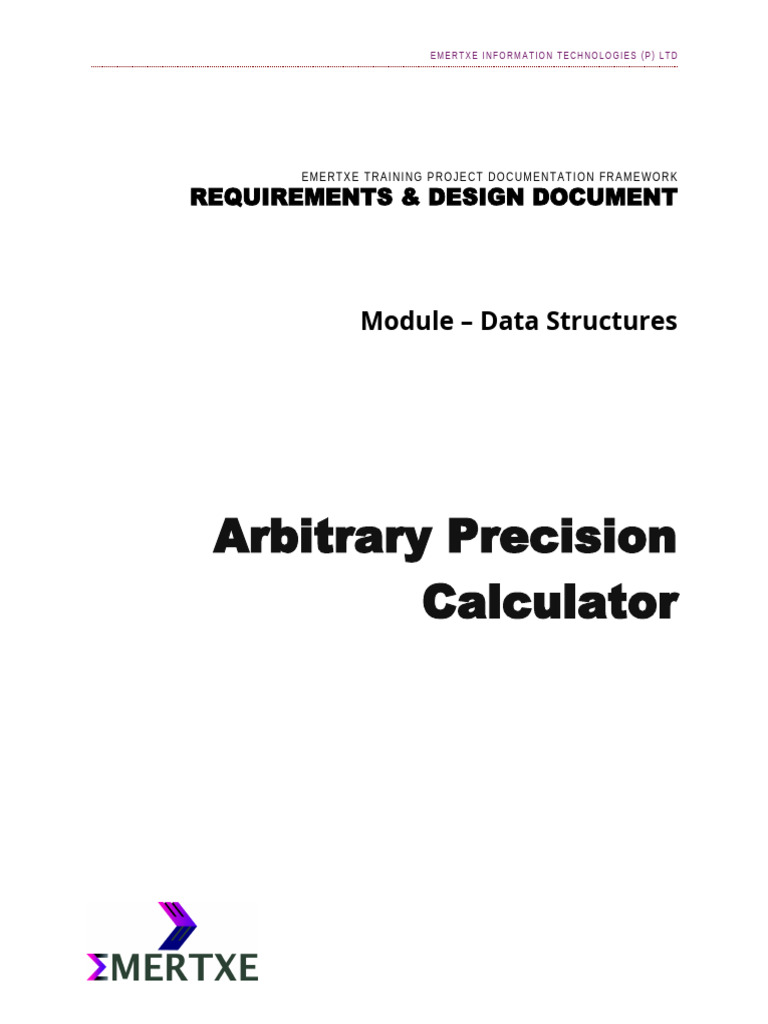 Arbitrary Precision Calculator Pdf Pointer Computer Programming Arithmetic 
