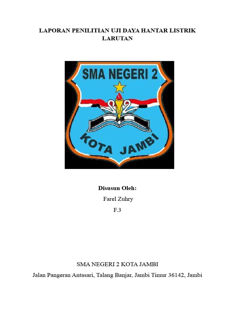 Farel Zuhry F3 - Uji Daya Hantar Listrikk Larutan | PDF