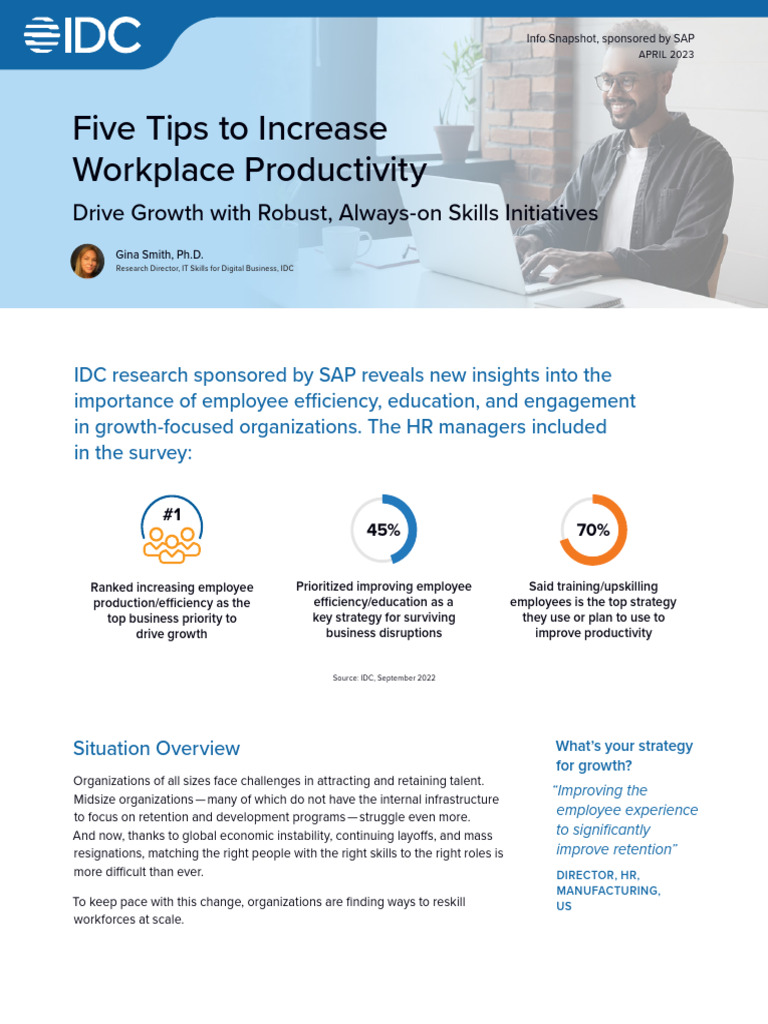 Five Tips to Increase Workplace Productivity | PDF | Employee Retention | Employment