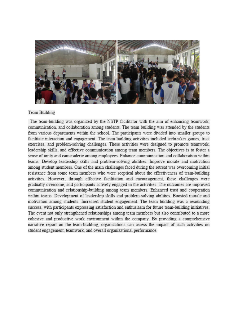 NSTP Team Building | PDF
