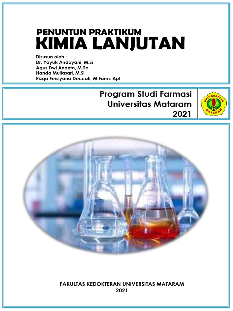 Buku Penuntun Praktikum Kimia Lanjutan 2021 | PDF