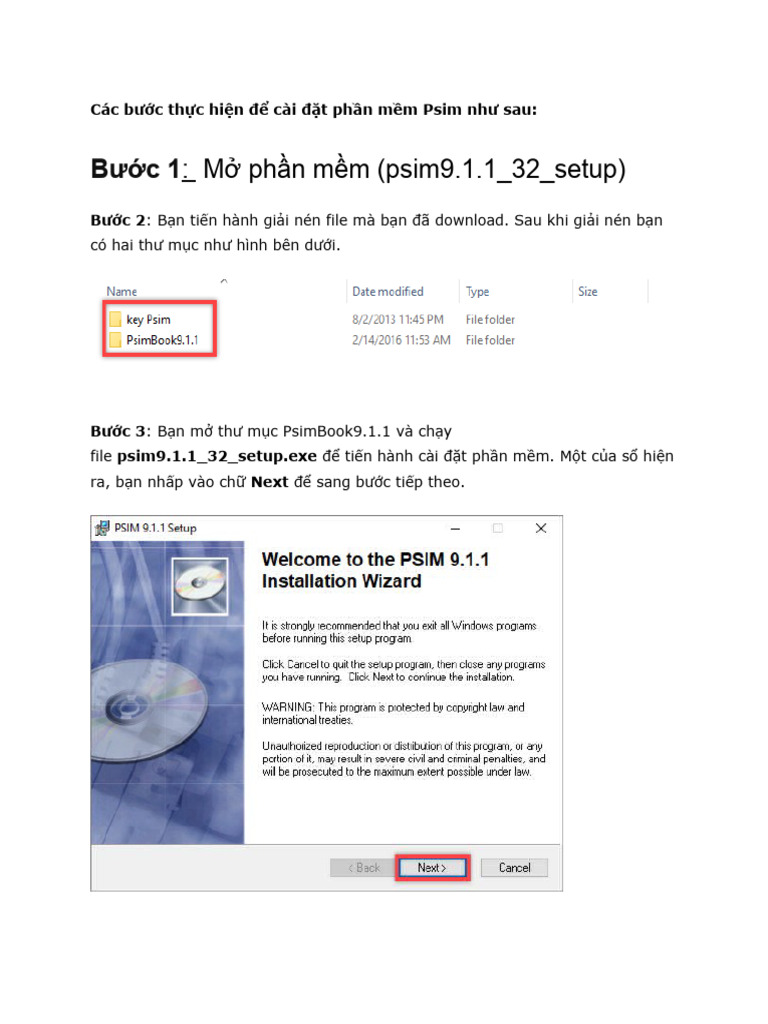 Huong dan cai dat va su dung Psim | PDF