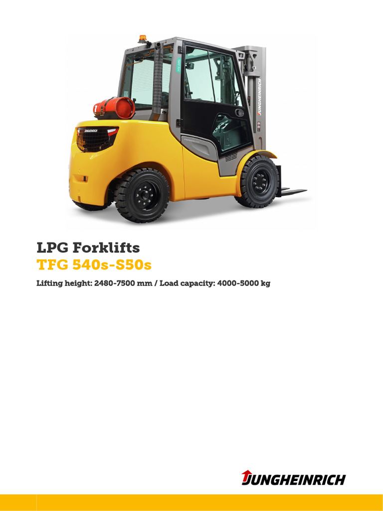 LPG Forklift Specifications and Capacities | PDF | Vehicles | Motor Vehicle