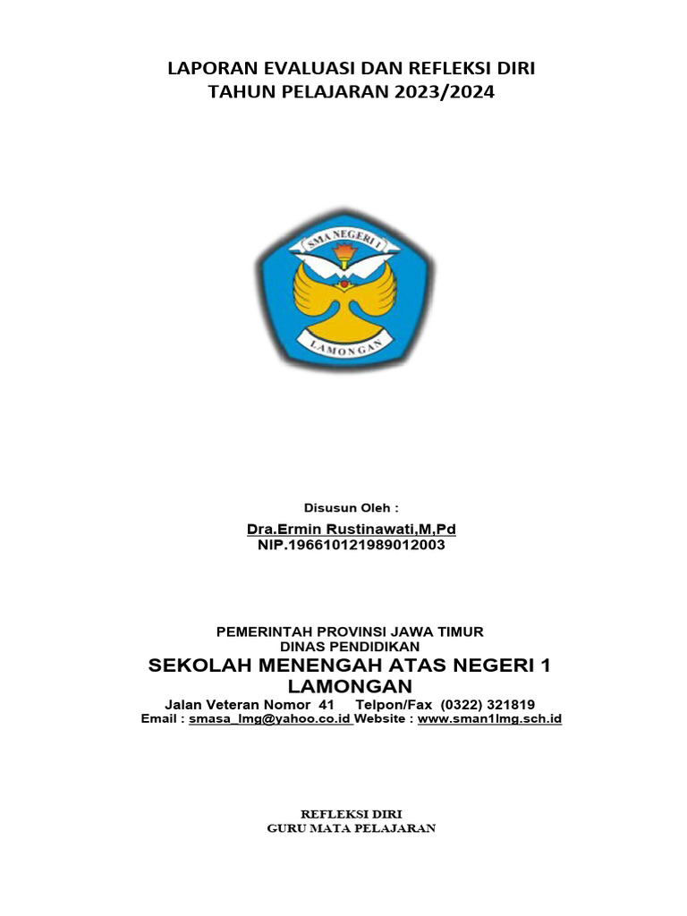 Contoh Laporan Evaluasi Dan Refleksi Guru Ok | PDF