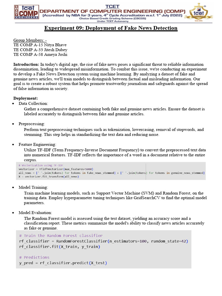 DWM Exp 9 | PDF | Support Vector Machine | Machine Learning
