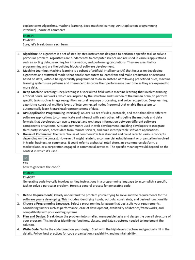 Explain Terms Algorithms and Other Things | PDF | Investing | Machine ...