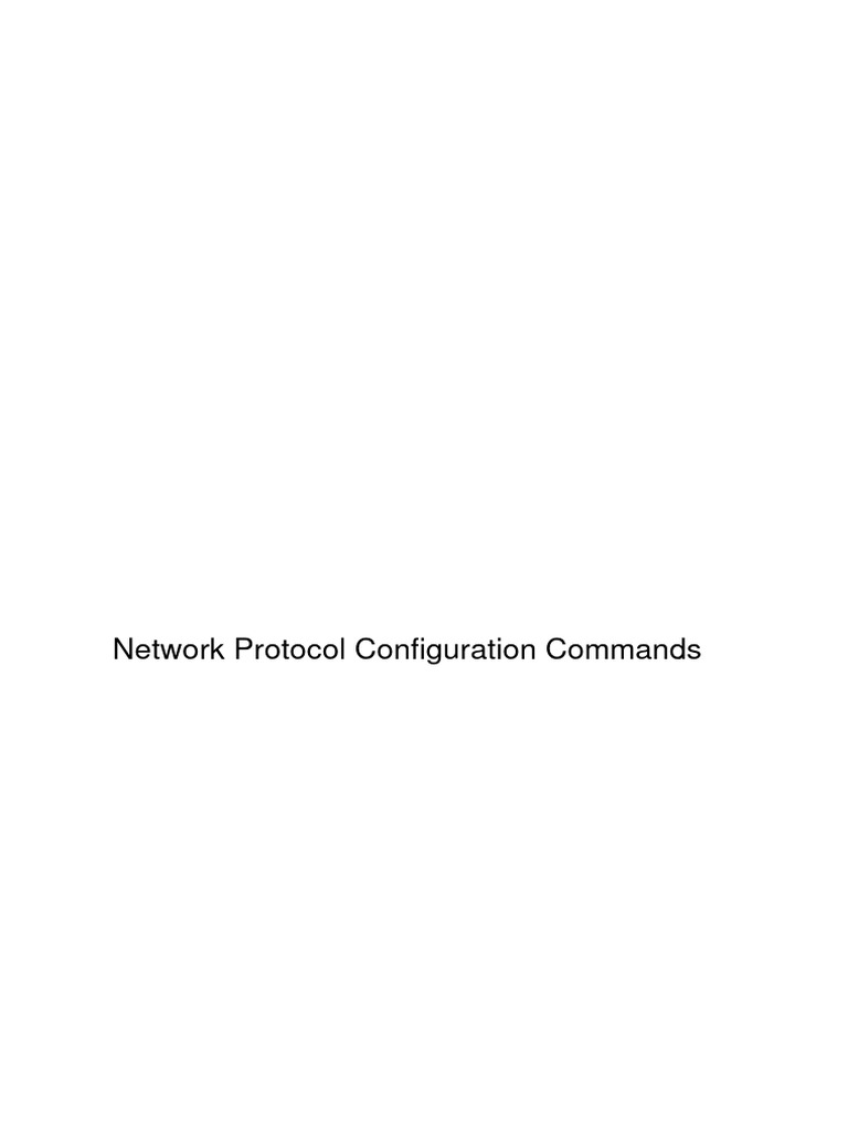 03-Network Protocol Configuration Commands | PDF | Ip Address ... 03-Network Protocol Configuration Commands | PDF | Ip Address ...