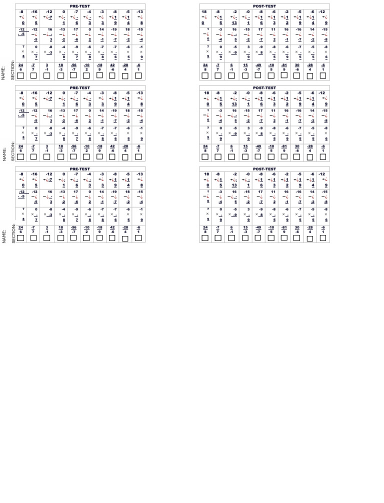Worksheet In Integers Pdf
