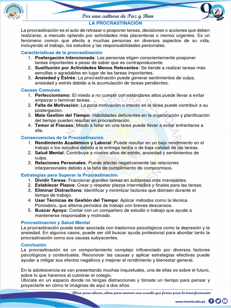 HOJA DE INFORMACIÓN #06 - DPCC 3ero II Bim | PDF | Dilación | Habilidades profesionales