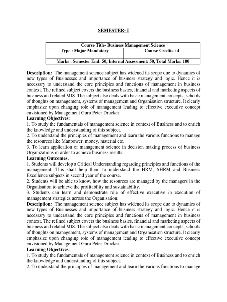 Business Management Science | PDF | Marketing | Science