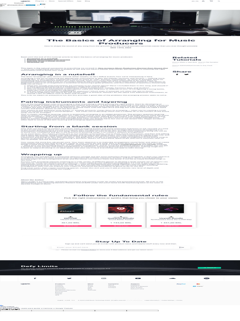 The Basics of Arranging For Music Producers | PDF | Equalization (Audio) | Synthesizer