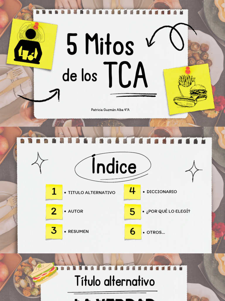 5 Mitos Sobre Los TCA | PDF | Desorden alimenticio | Medicina CLINICA