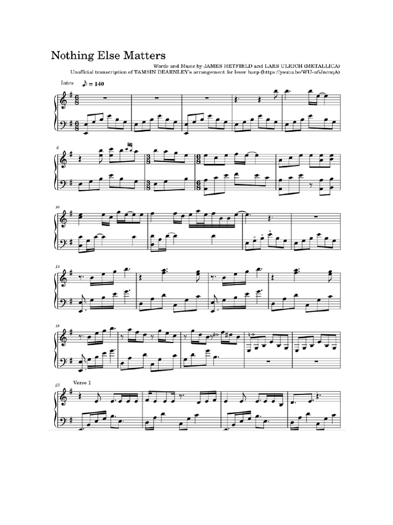 Nothing Else Matters | PDF