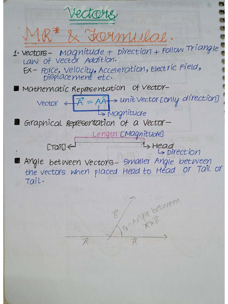 Vectors | PDF