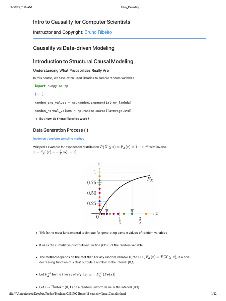 Intro Causality | PDF | Probability Distribution | Causality