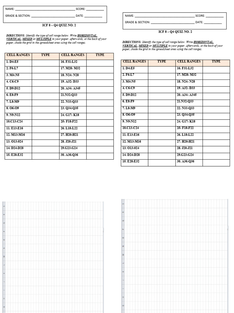 Icf 9 Q3 Quiz No.3 | PDF