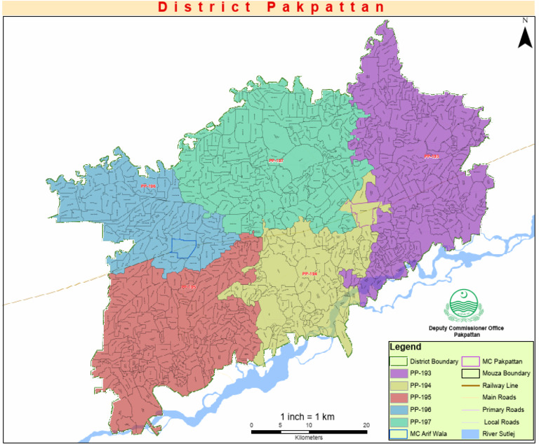 PP Pakpattan Map2024 | PDF