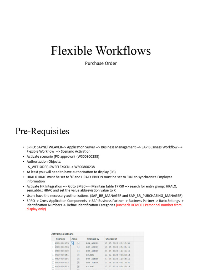 Flexible Workflows | PDF