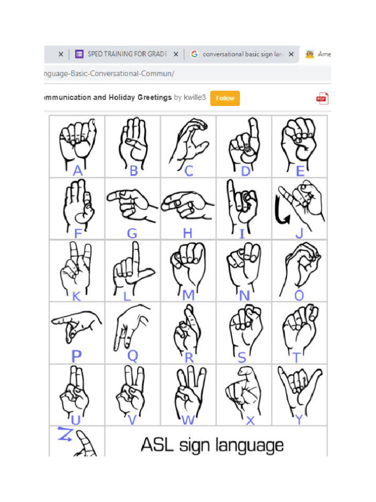 Sign Language | PDF