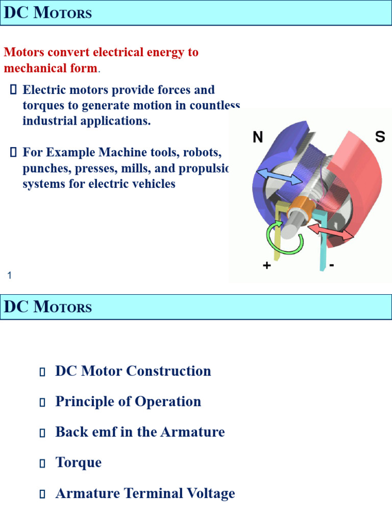 DC Motors 2024 New | PDF | Electric Motor | Electrodynamics