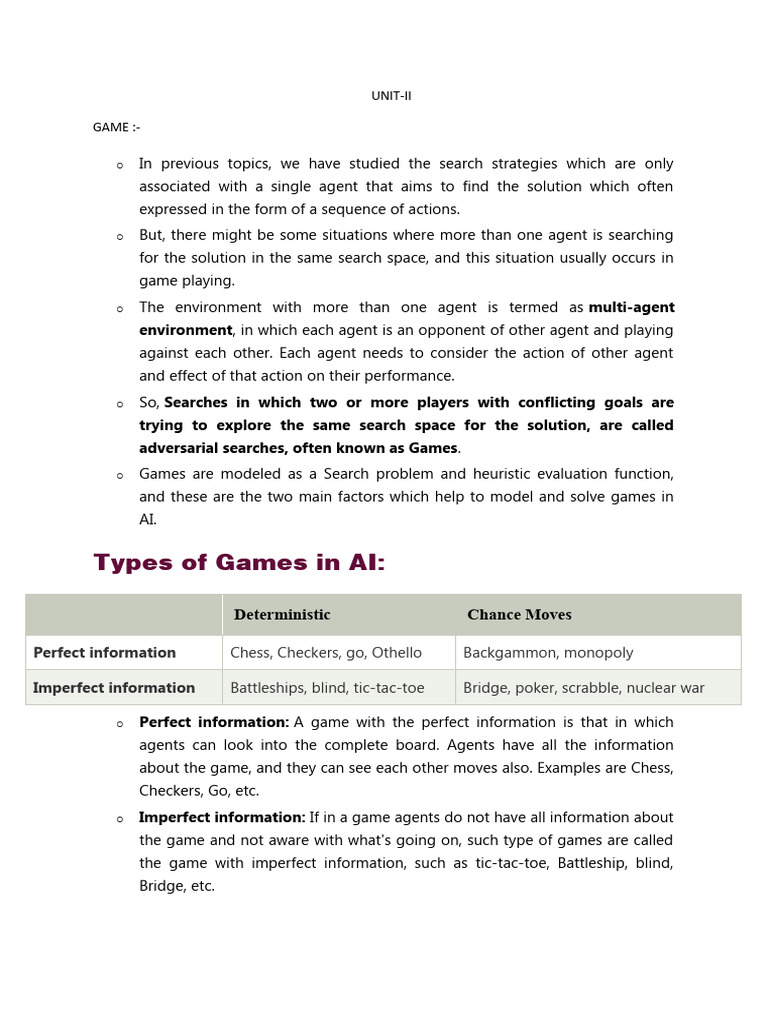Game Playing, Knowledge Representation and Reasoning | PDF | Applied Mathematics | Algorithms ...