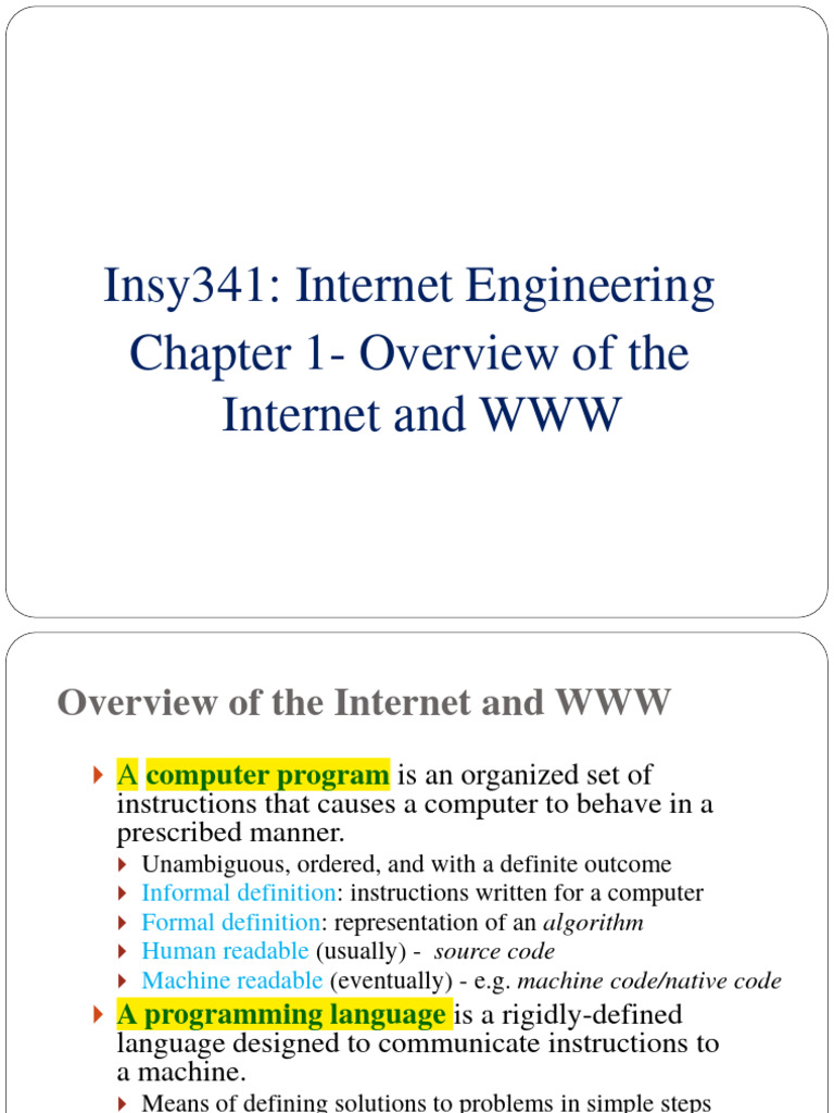 IP - Lecture 1 Chapter-1 | PDF | World Wide Web | Internet & Web IP - Lecture 1 Chapter-1 | PDF | World Wide Web | Internet & Web