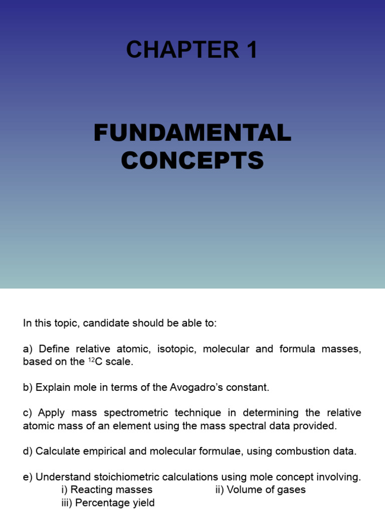 Lecture 1 First Year MCAT | PDF | Mole (Unit) | Stoichiometry