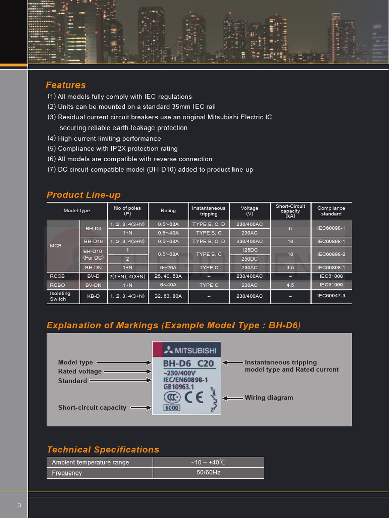 Mitsubishi Electric BH-D6 | PDF | Alternating Current | Insulator (Electricity)