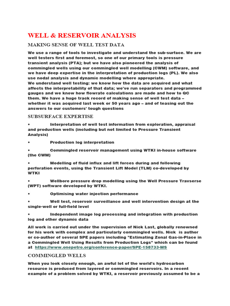 Well Commingled | PDF | Petroleum Reservoir | Oil Well