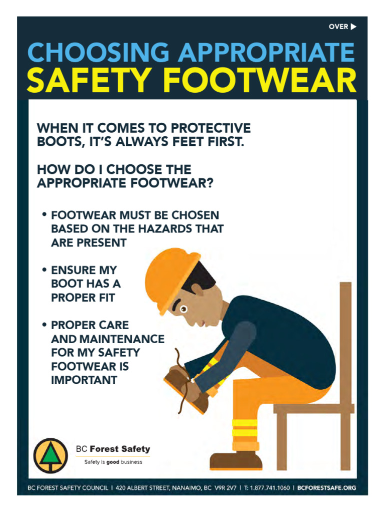 BCFS 8.5x11 AppropriateFootwear V1 | PDF | Boot | Footwear