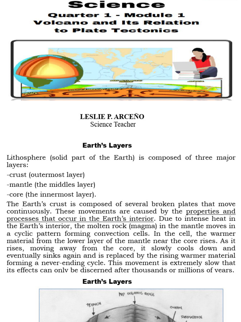 Q1-Module 1 | PDF | Plate Tectonics | Volcano