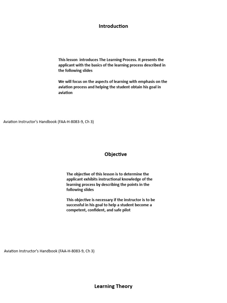 The Learning Process Pdf Learning Knowledge