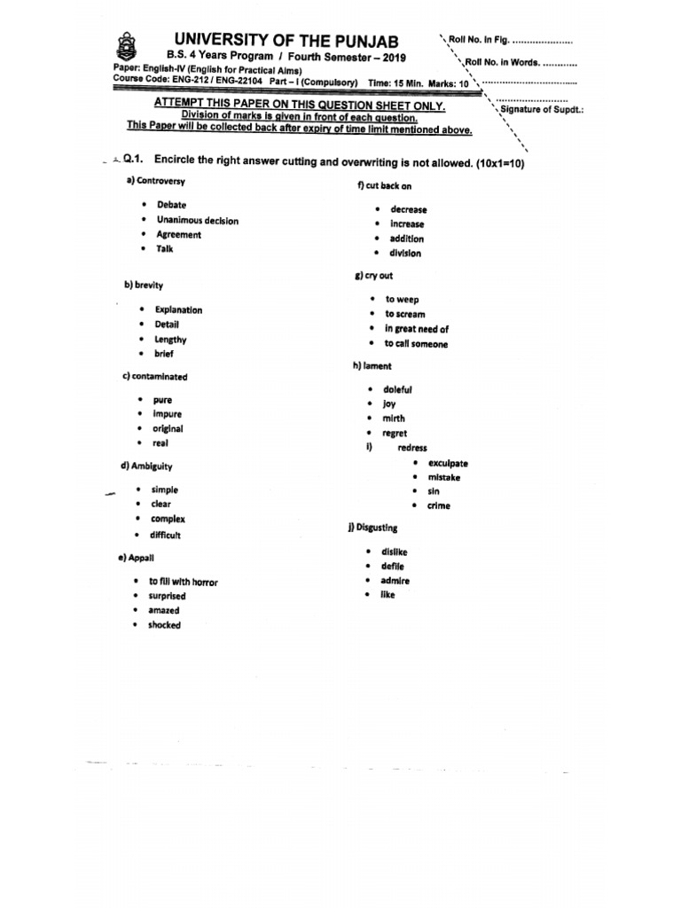 Past Papers - English For Practical Aims | PDF | Foreign Language Studies | Teaching Methods ...