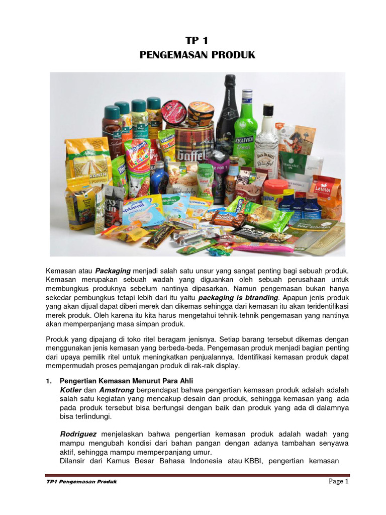 Pengemasan Produk | PDF